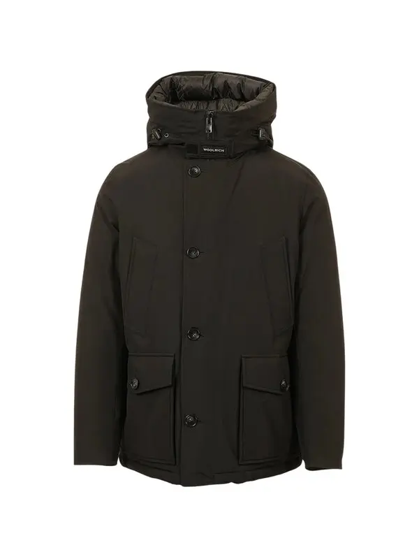 Woolrich Hooded Coat With Button Closure