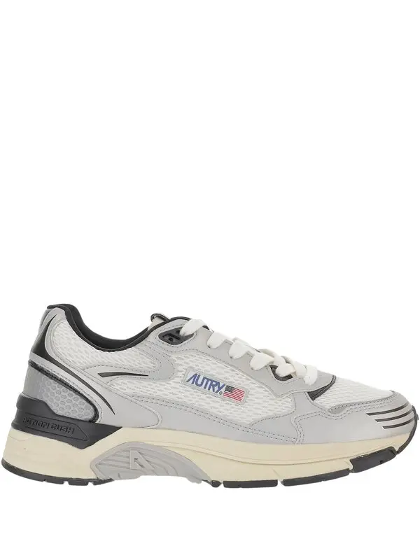 AUTRY Hyperway Sneakers With Logo Patch - Metallic