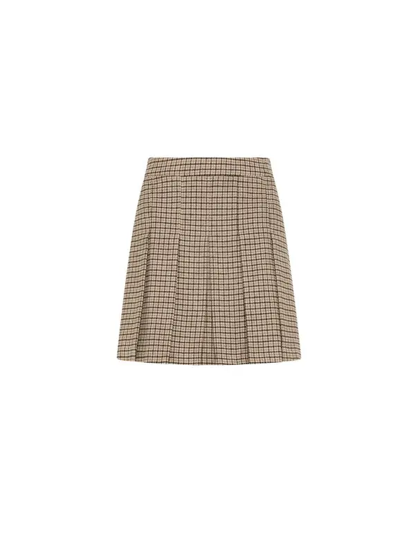 SEVENTY VENEZIA Herringbone Brushed Skirt