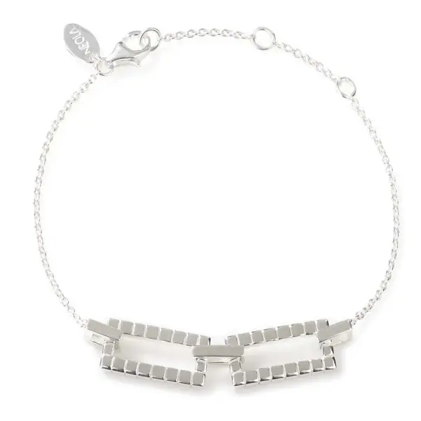 NEOLA Cube Geomatric Bracelet - Silver