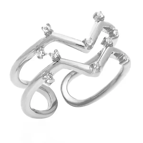 NEOLA Amelie White Topaz Gemstones Ring