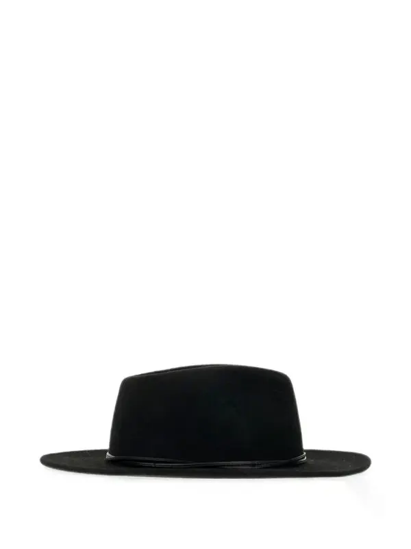 GALLO Leather-strap Fedora Hat