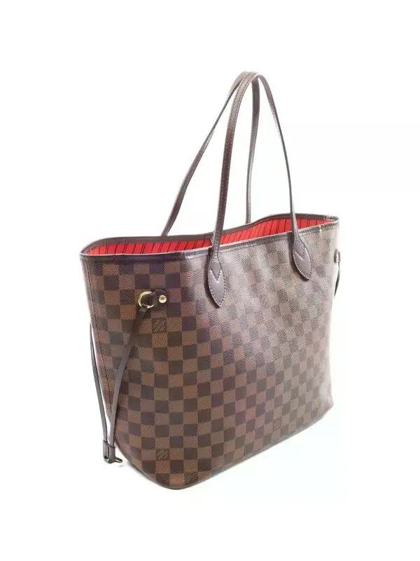 LOUIS VUITTON 2015 Mm Neverfull Damier Ebene Tote Bag