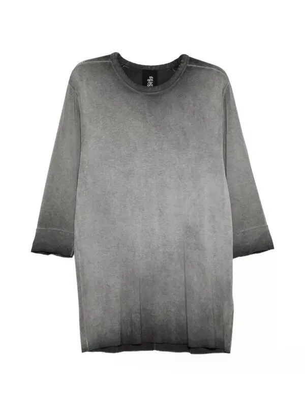 THOM KROM Cold-dye Three-quarter Sleeve T-shirt