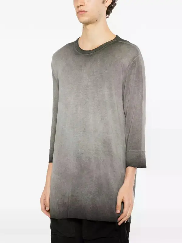 THOM KROM Cold-dye Three-quarter Sleeve T-shirt