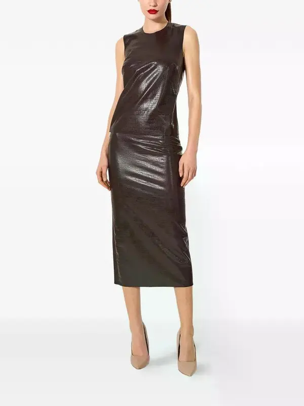 Wolford Crocodile-effect Sleeveless Tank Top