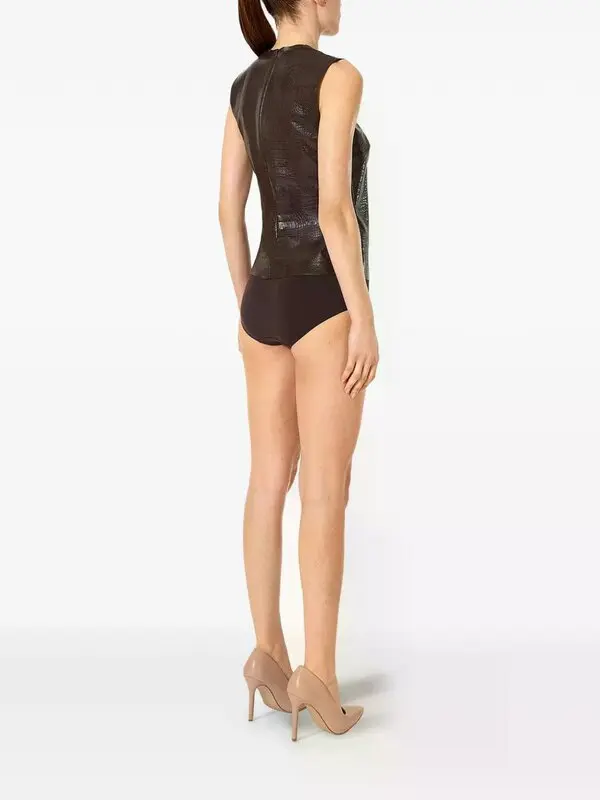 Wolford Crocodile-effect Sleeveless Tank Top