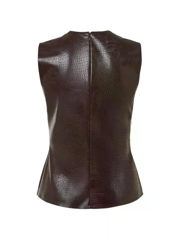 Wolford Crocodile-effect Sleeveless Tank Top