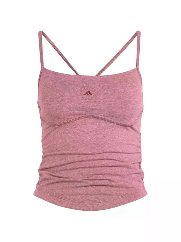 Adidas X Stella Mccartney Studio Spaghetti Crop Top - Pink