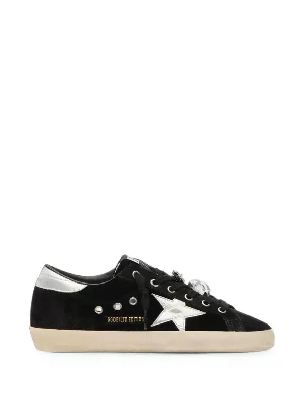 GOLDEN GOOSE Super Star Velvet Upper And Heels Laminated-star With Charms