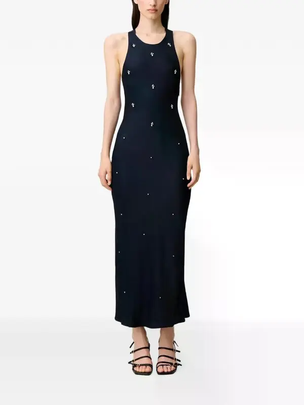 Claudie Pierlot Crystal-embellished Cross-back Dress