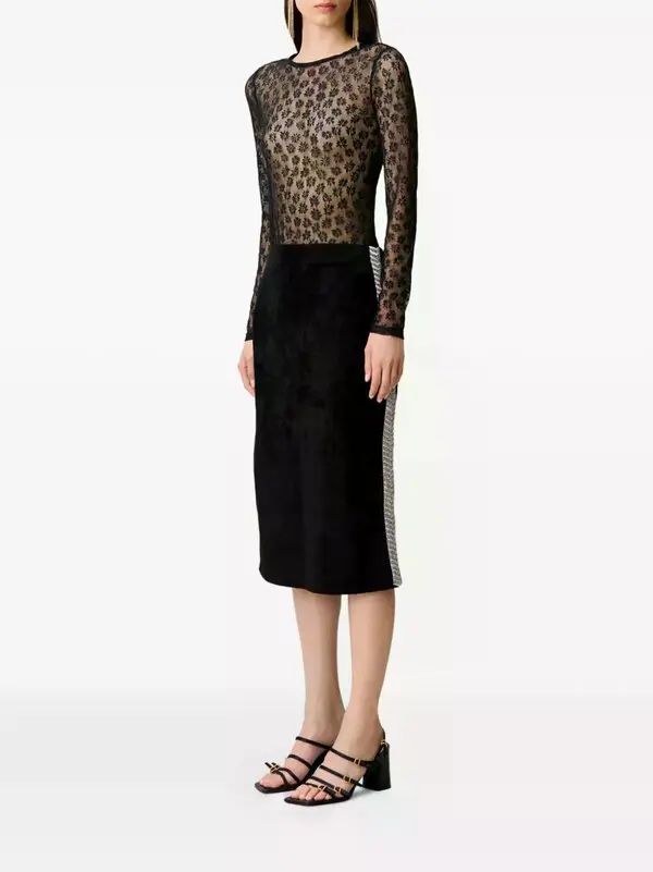 Claudie Pierlot Bead-embellished Knitted Skirt