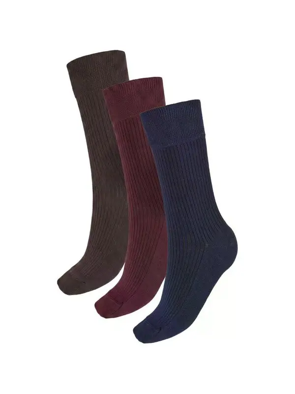 Wolford Ribbed Socks - Red