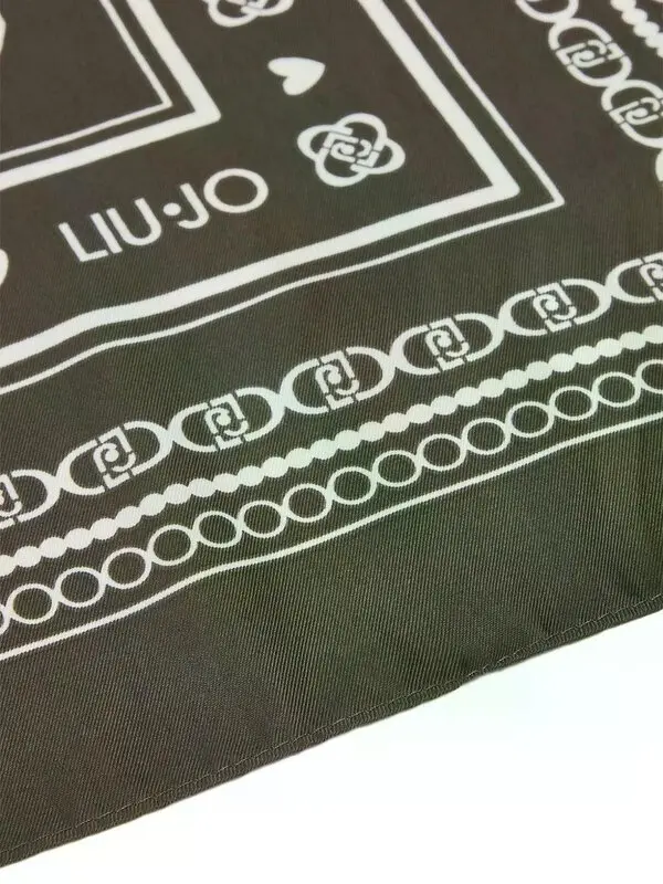 Liu Jo Scarf Large With Monogram Logo