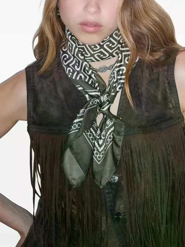 Liu Jo Scarf Large With Monogram Logo