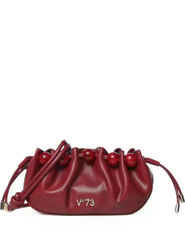 V°73 Topazio Bead-embellished Ruched Mini Bag