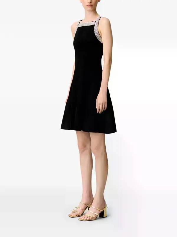 Claudie Pierlot Bead-embellished Knitted Dress