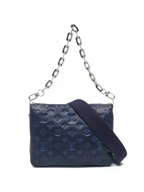 LOUIS VUITTON Pm Coussin Embossed Shoulder Bag - Blue