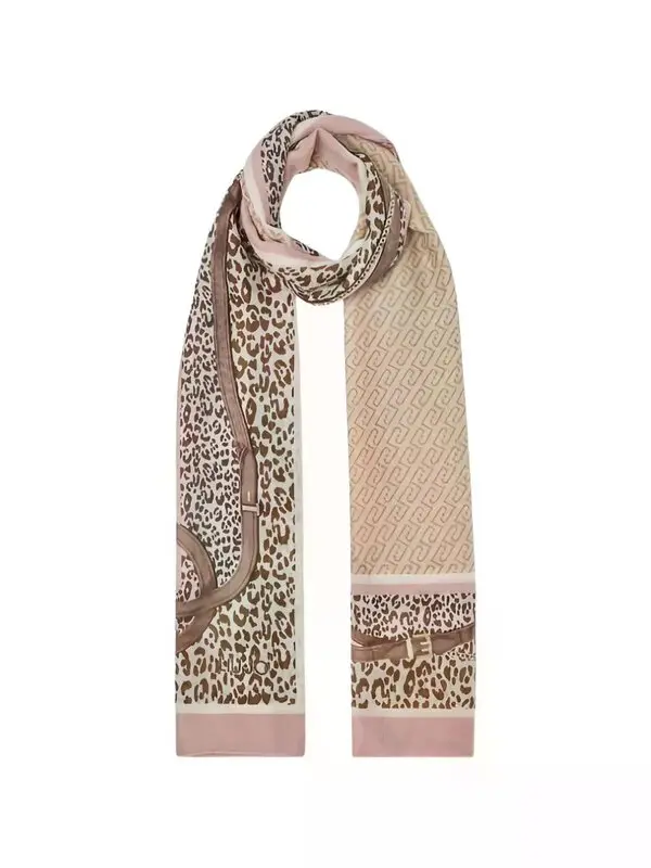 Liu Jo Animal-print Stole With Straps