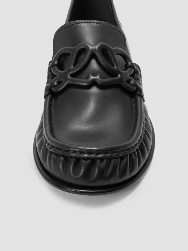 Loewe Double L Leather Loafers