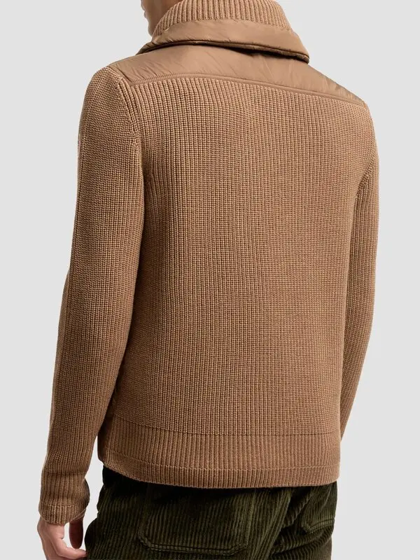 Moncler Cardigan In Wool