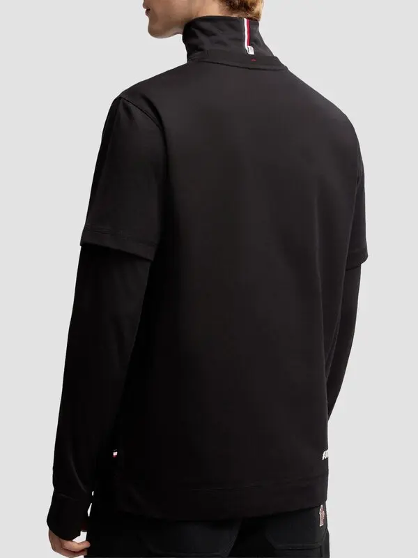 Moncler T-shirt In Cotton - Black