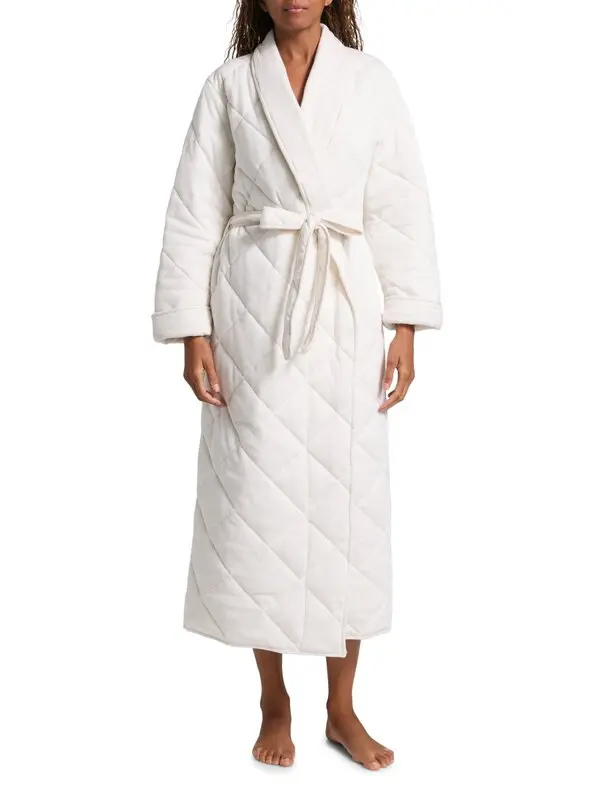 PAPINELLE Quilted Cotton Maxi Robe