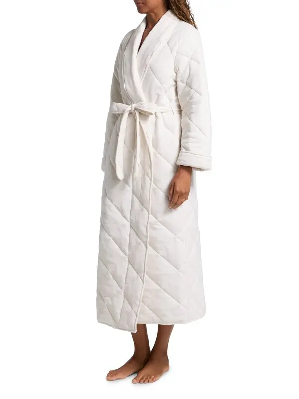 PAPINELLE Quilted Cotton Maxi Robe
