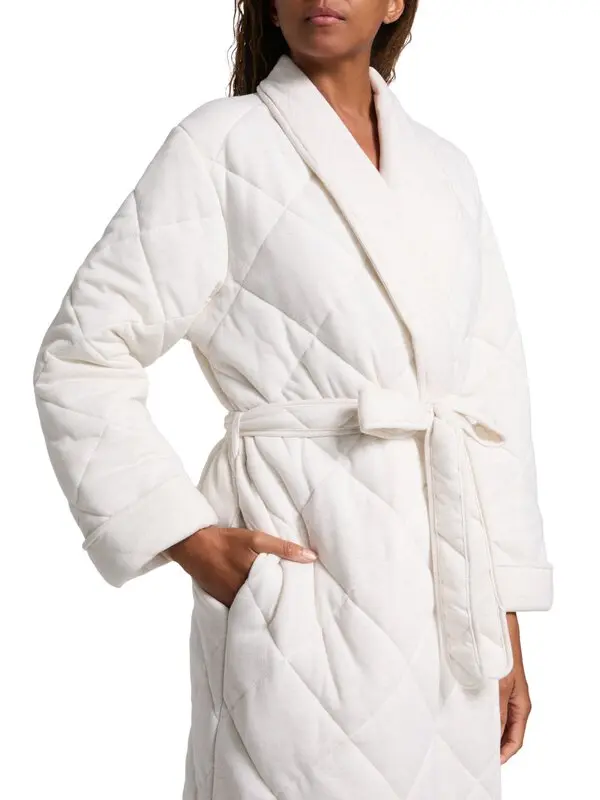 PAPINELLE Quilted Cotton Maxi Robe