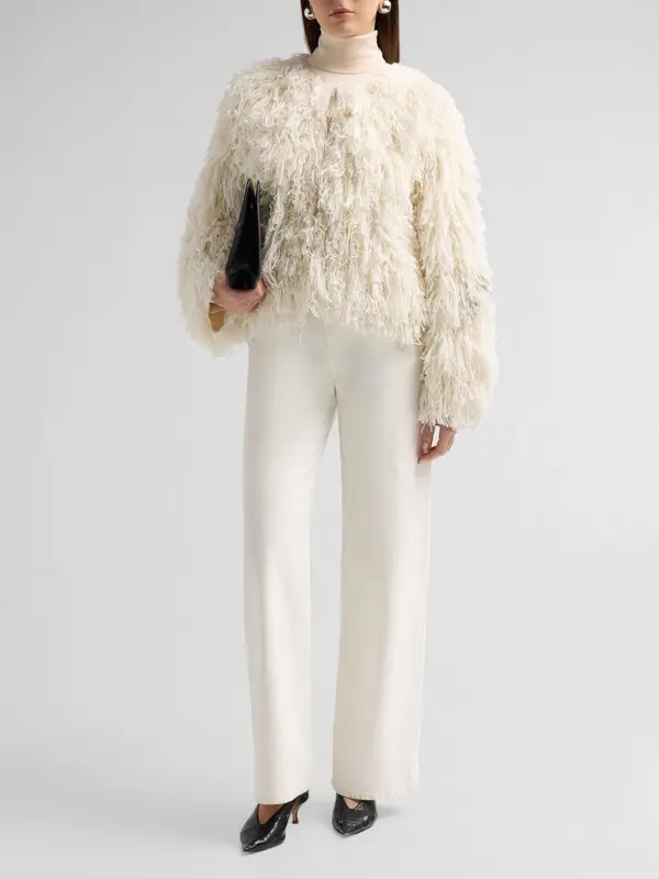 FRAME The Fringe Sweater Jacket