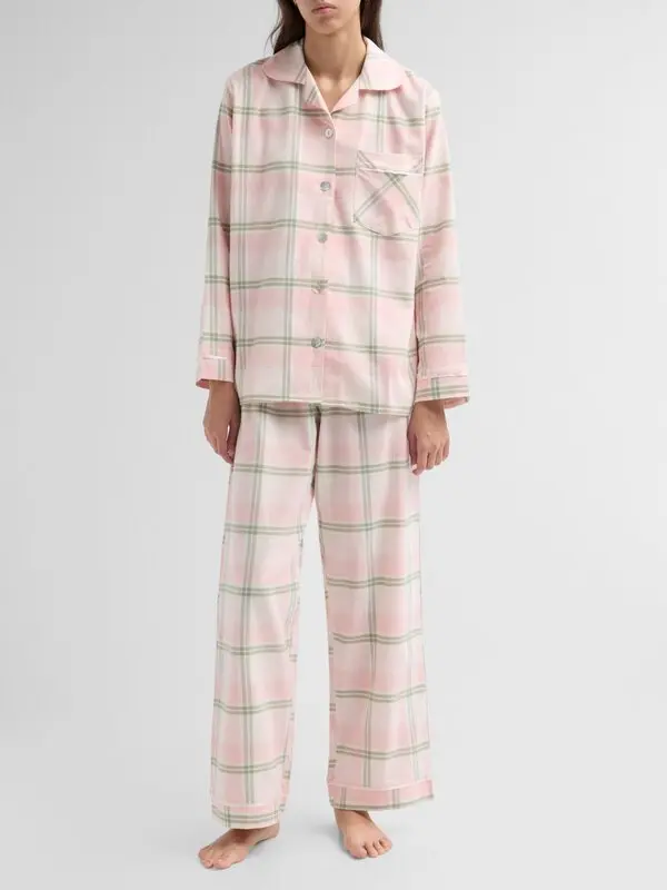 PAPINELLE Cotton Plaid Pajama Set
