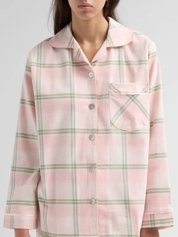 PAPINELLE Cotton Plaid Pajama Set