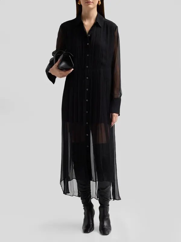FRAME The Whisper Pleat Dress