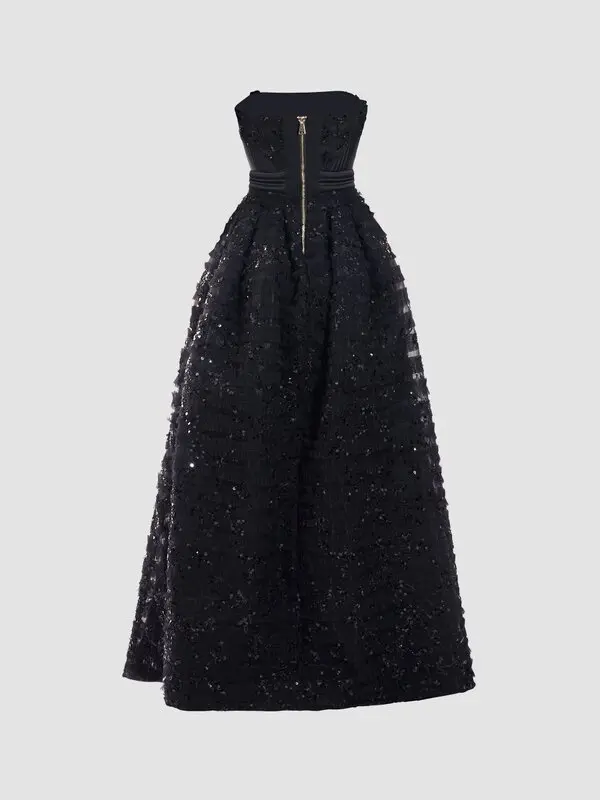 ZHIVAGO Doll Sequined A-line Gown