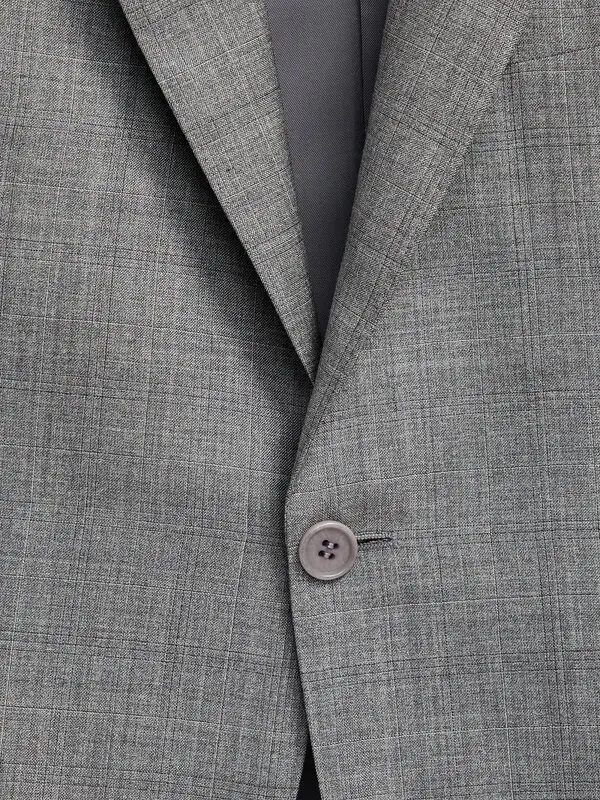 Canali Plaid Wool-silk Suit