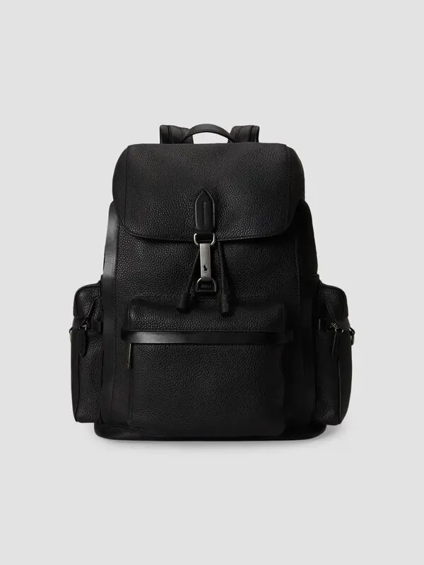 Polo Ralph Lauren Polo Id Pebbled Leather Backpack