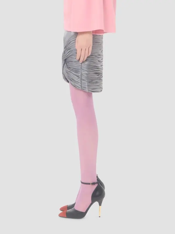 Valentino Garavani Cady Satin Skirt - Grey