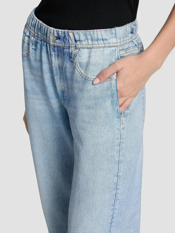 Rag & Bone Rb Miramar Terry Elasticized Wide-leg Pants - Aria