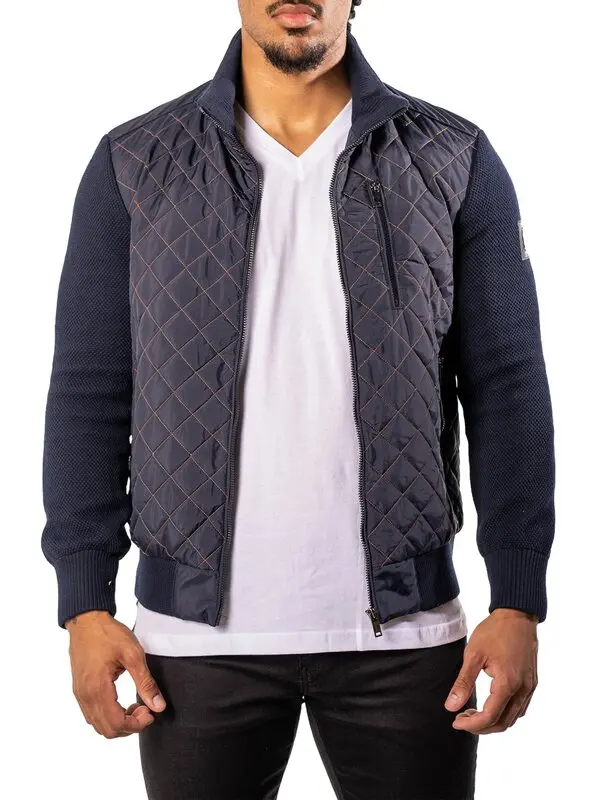MACEOO Bomber Jacket - Blue