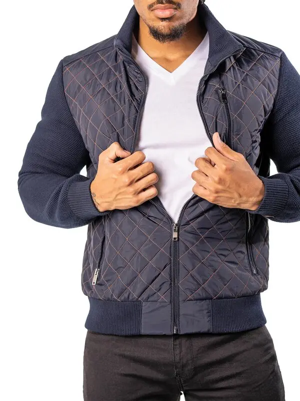 MACEOO Bomber Jacket - Blue
