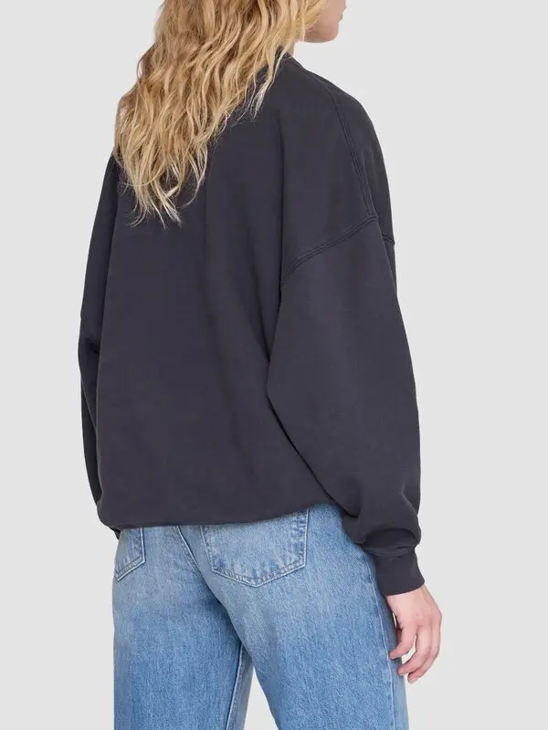 ANINE BING Miles Los Angeles Crewneck Sweatshirt - Black