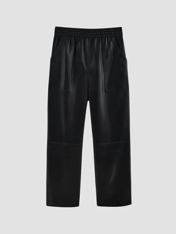ANINE BING Billy Leather-blend Pants