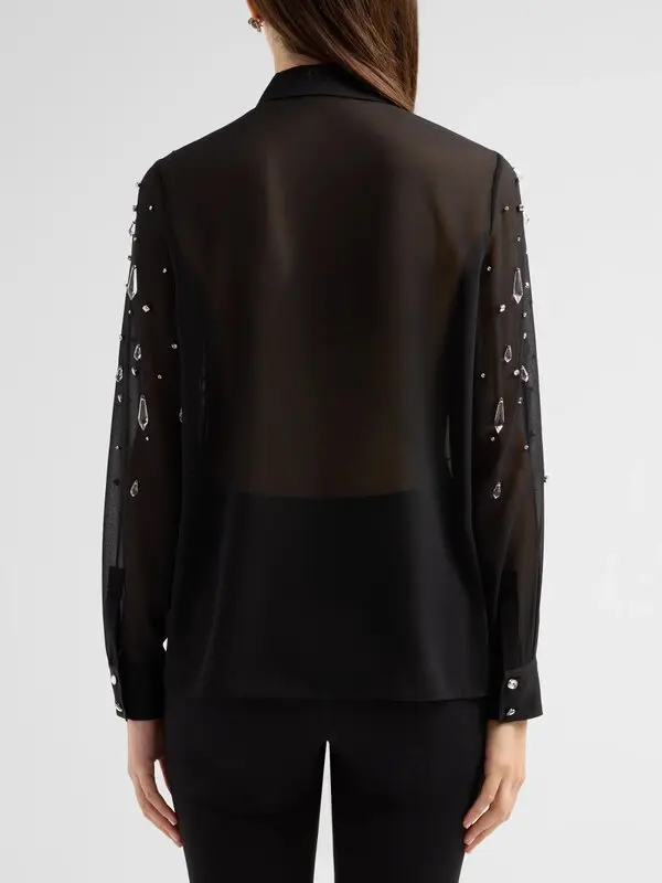 Elie Tahari The Sloane Embellished Blouse