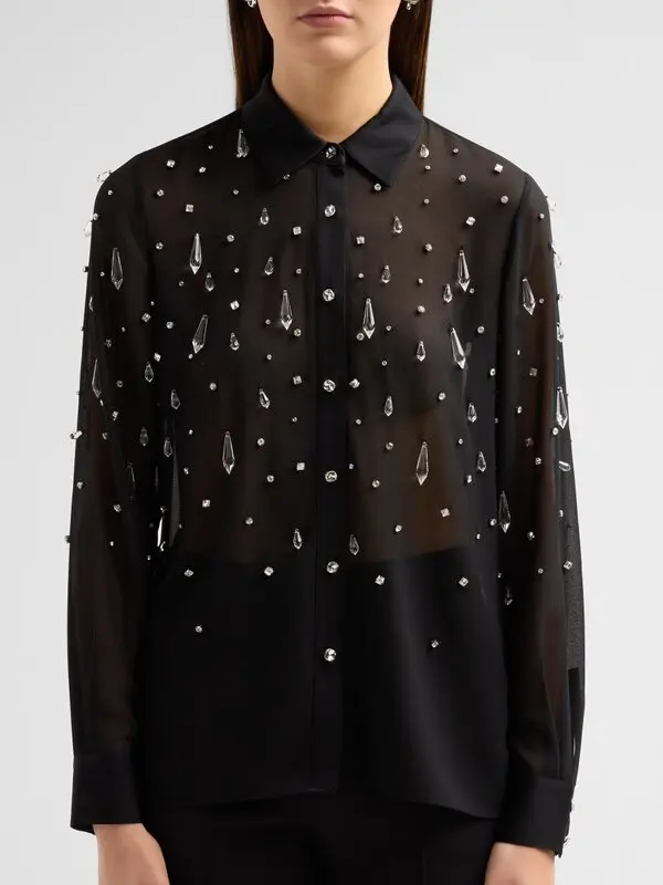 Elie Tahari The Sloane Embellished Blouse