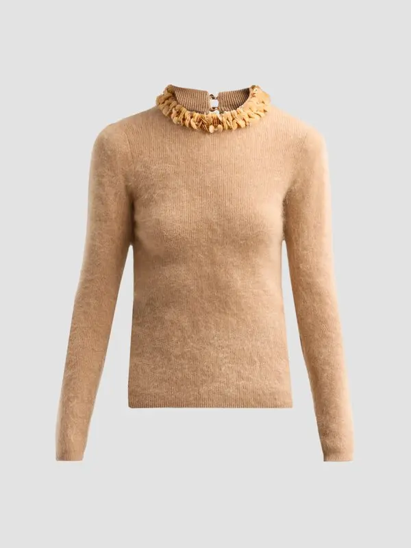 Elie Tahari The Ling Jeweled Cashmere Sweater