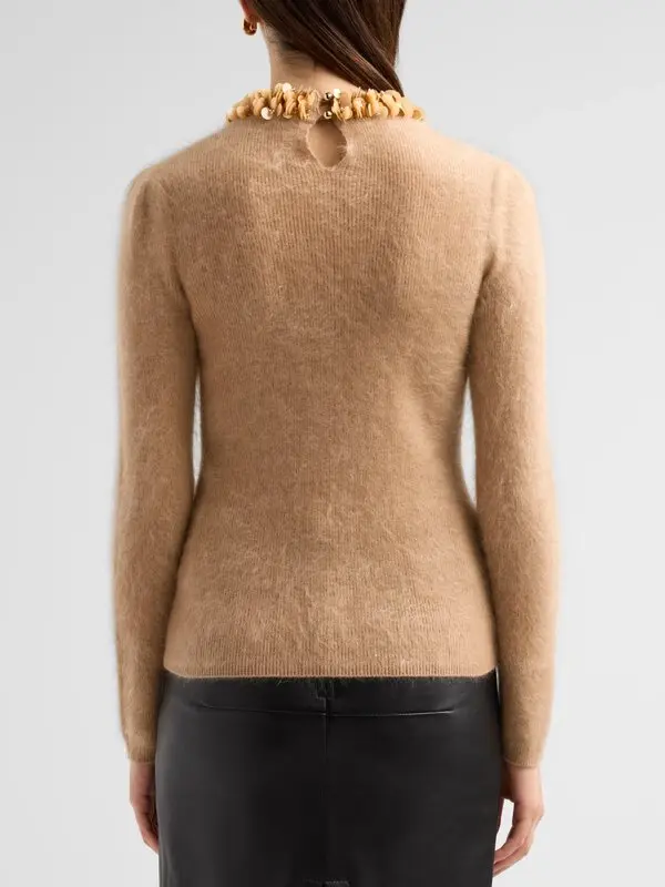 Elie Tahari The Ling Jeweled Cashmere Sweater