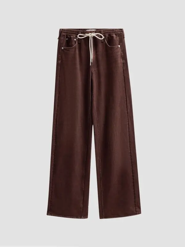 Rag & Bone Rb Miramar Terry Drawcord Wide-leg Pants