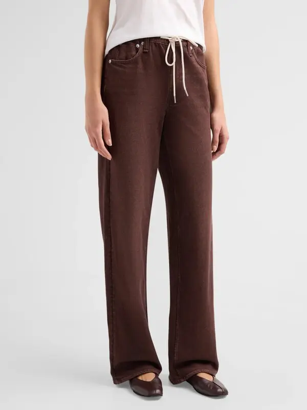 Rag & Bone Rb Miramar Terry Drawcord Wide-leg Pants