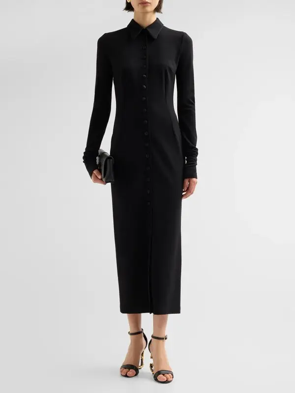 Dolce & Gabbana Wool Midi Shirtdress