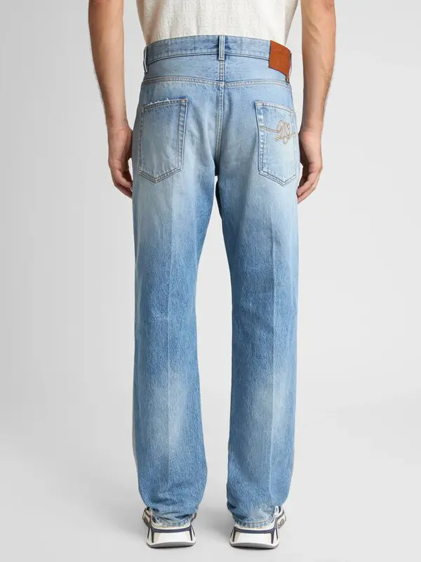 Dolce & Gabbana Orta Distressed Straight-leg Jeans